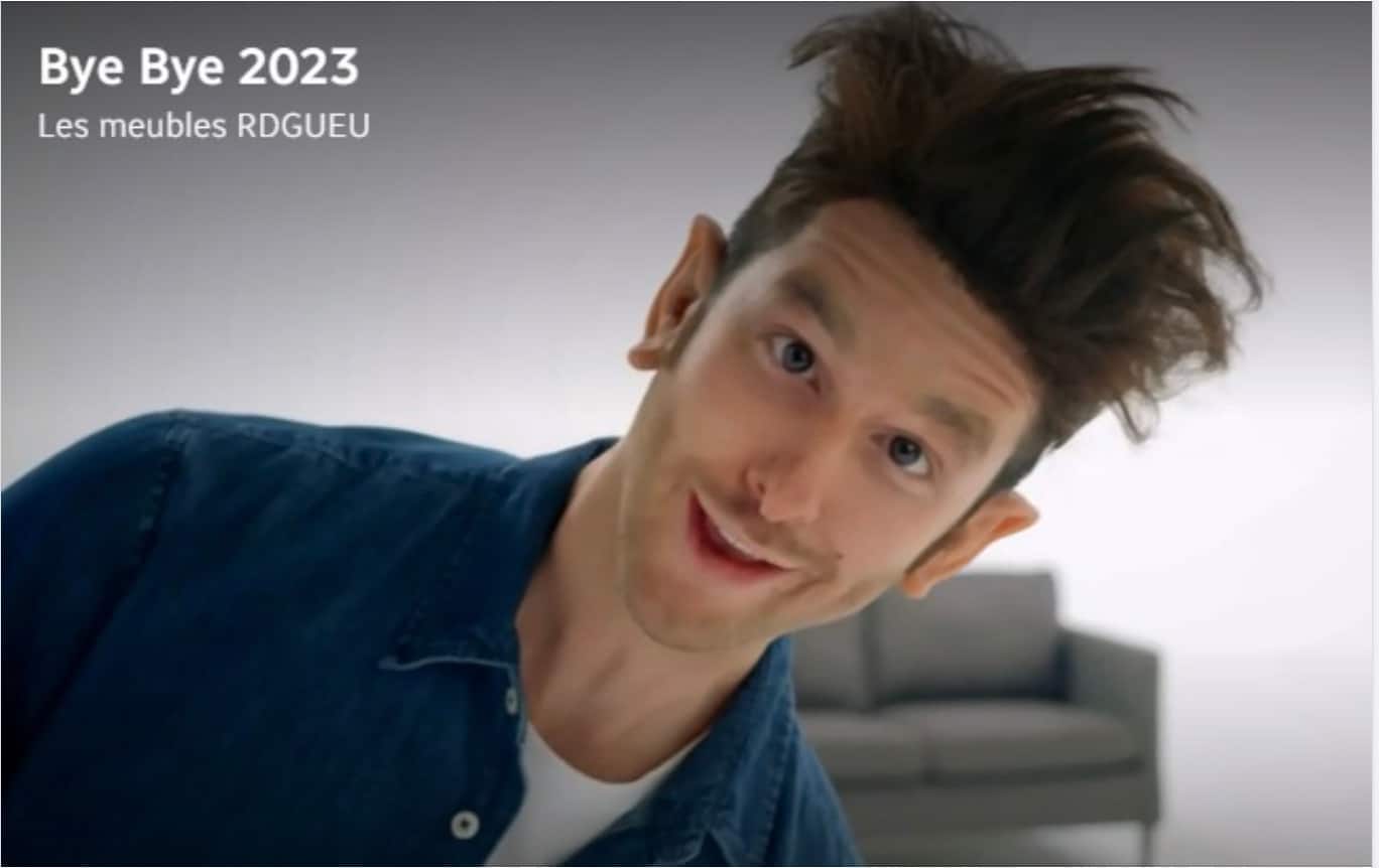 Imitation de Jérémy Demay au «Bye bye 2023»: Meubles RD et Jérémy Demay honorés de la parodie de ...