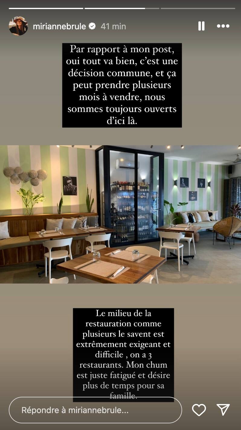 Émue, Mirianne Brûlé annonce vendre un de ses restaurants au Costa Rica ...