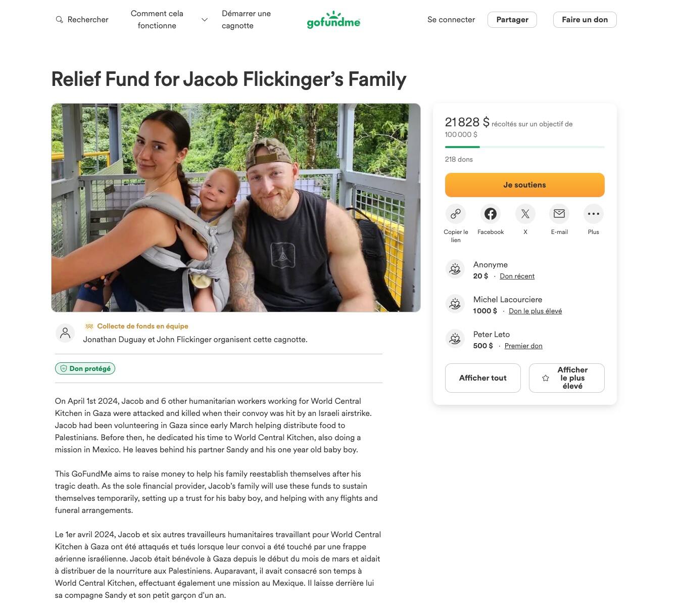 Jacob Flickinger: un père du Québec tué à Gaza durant une frappe ...