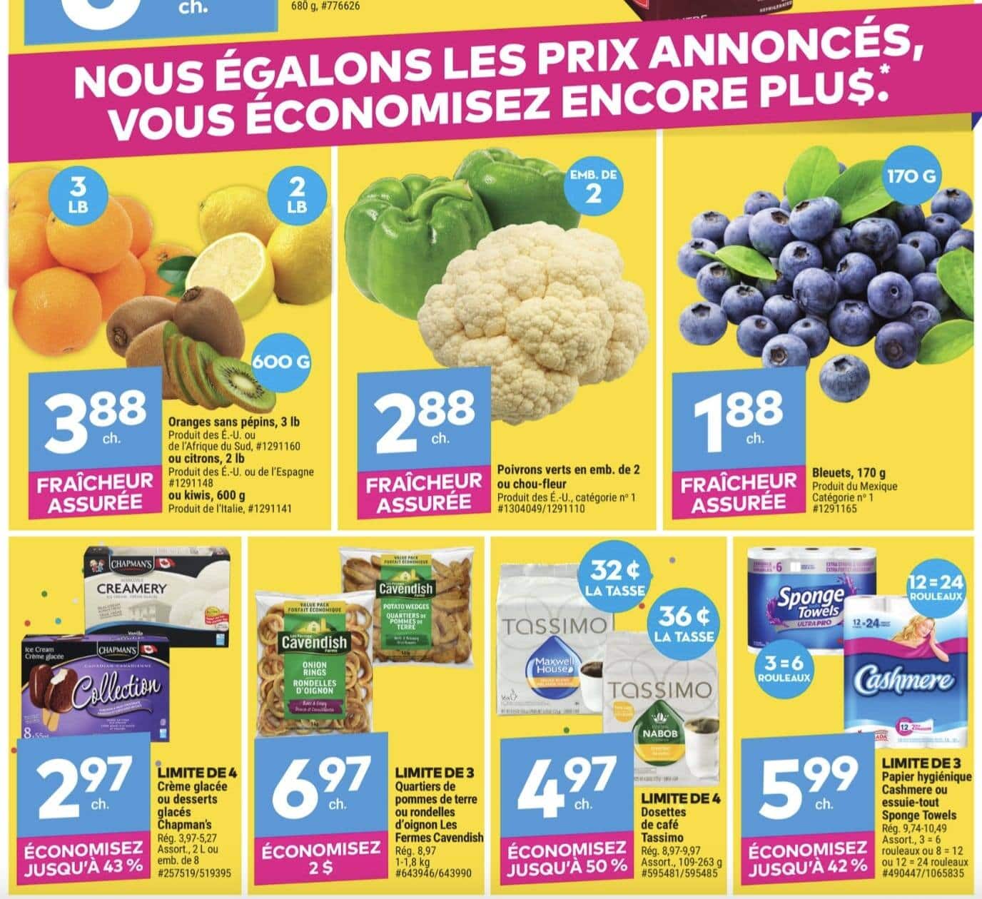 Les meilleurs rabais de la semaine du 25 avril en épicerie | Salut Bonjour