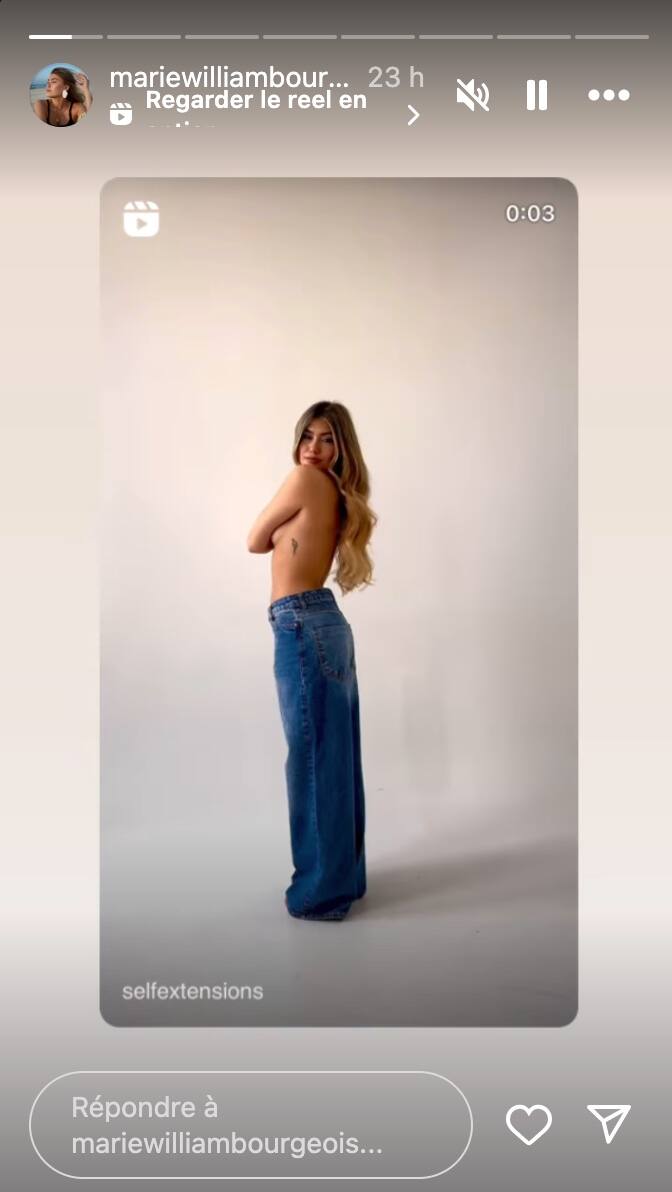 Sublime, la fille de Patrick Bourgeois, Marie-William, pose topless | Clin d'œil