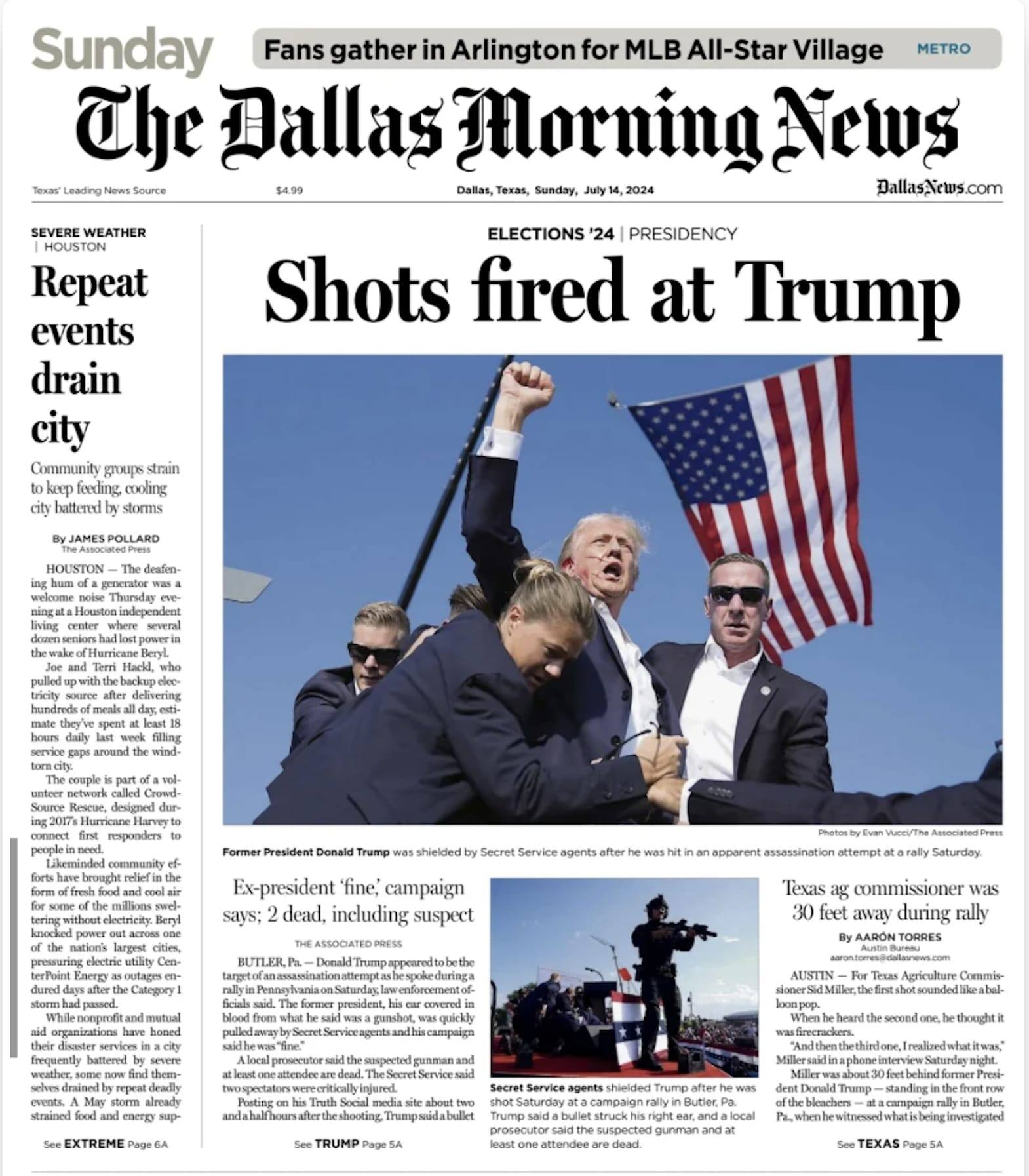 L’ex-président fait la une des journaux américains | JDM