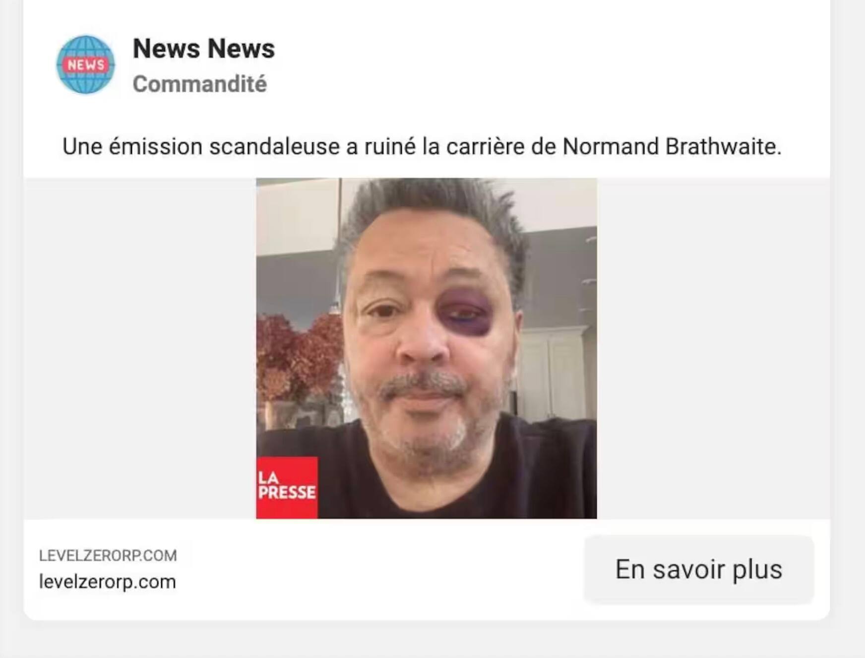 Normand Brathwaite se fait encore maganer dans une publicité mais cette ...