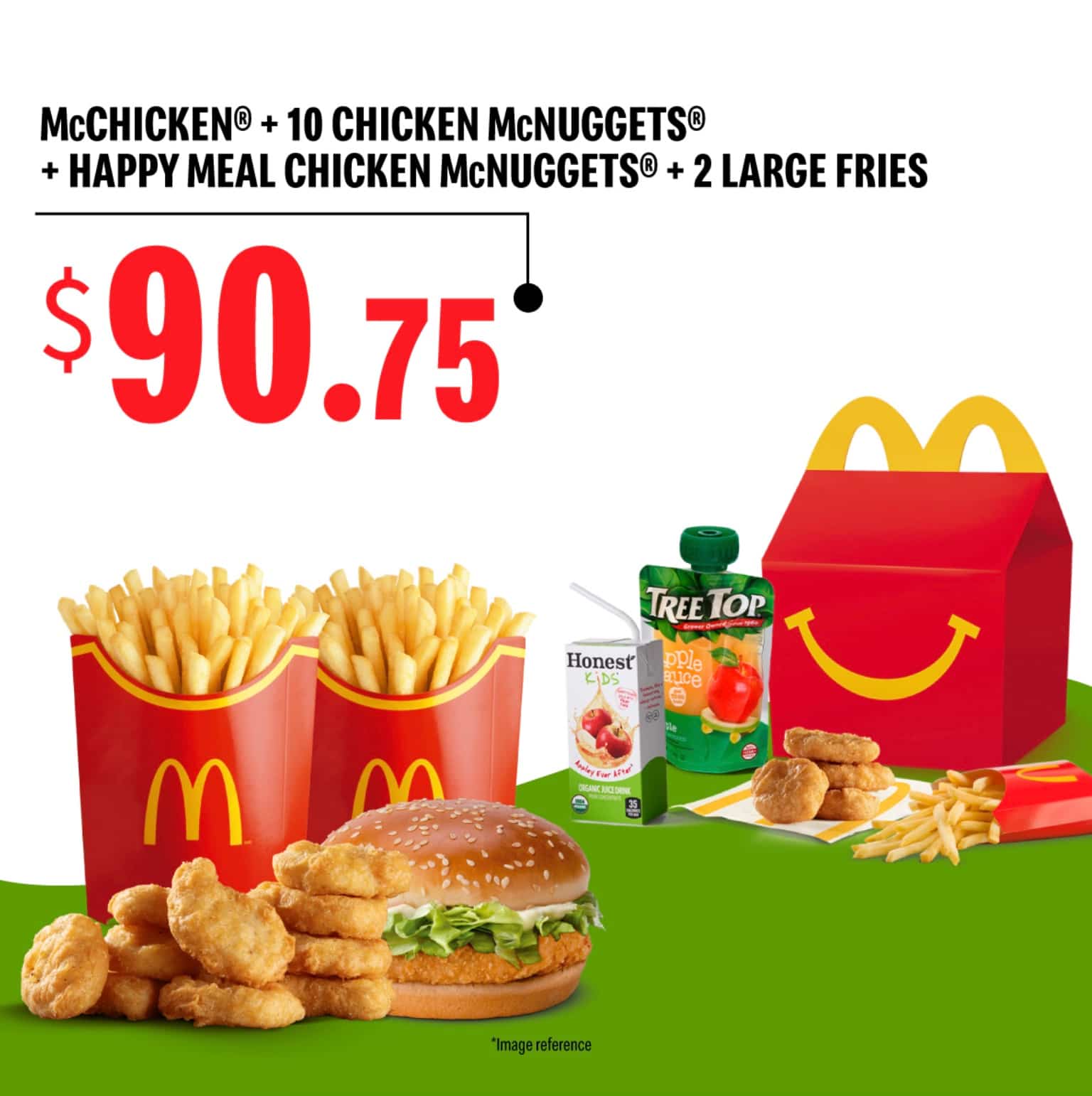 Une pub pour un repas à 90$ chez McDo confond le web | Le Sac de chips