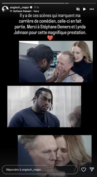 Anglesh Major revient sur la scène marquante avec Stéphane Demers dans ...