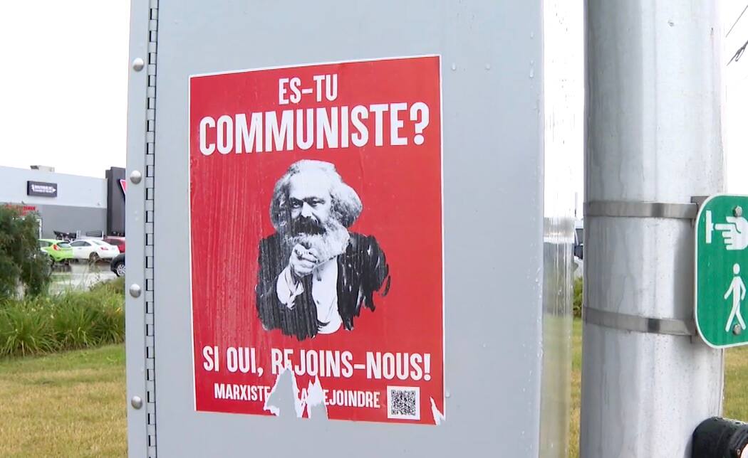 Des affiches «Es-tu communiste?» intriguent à Saguenay | TVA Nouvelles