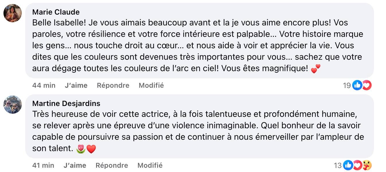 Isabelle Brouillette émeut le public avec son histoire bouleversante à ...