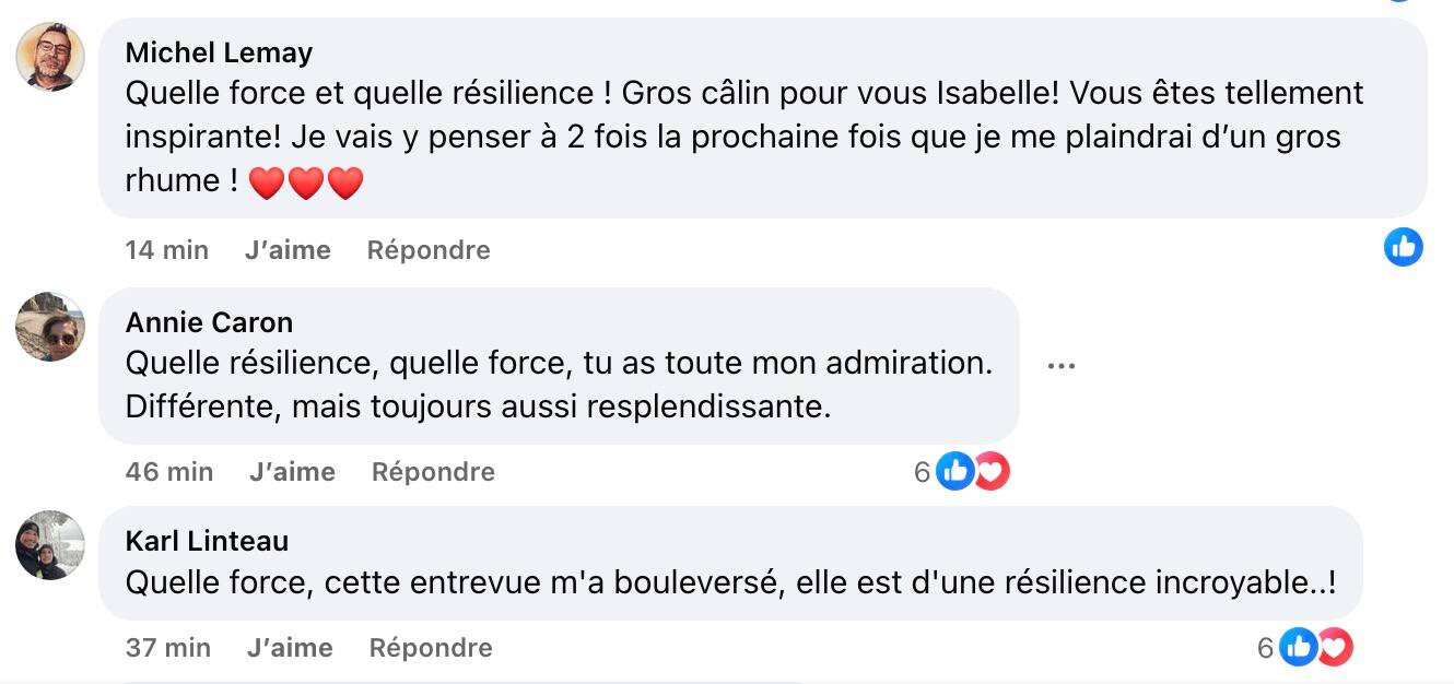 Isabelle Brouillette émeut le public avec son histoire bouleversante à ...