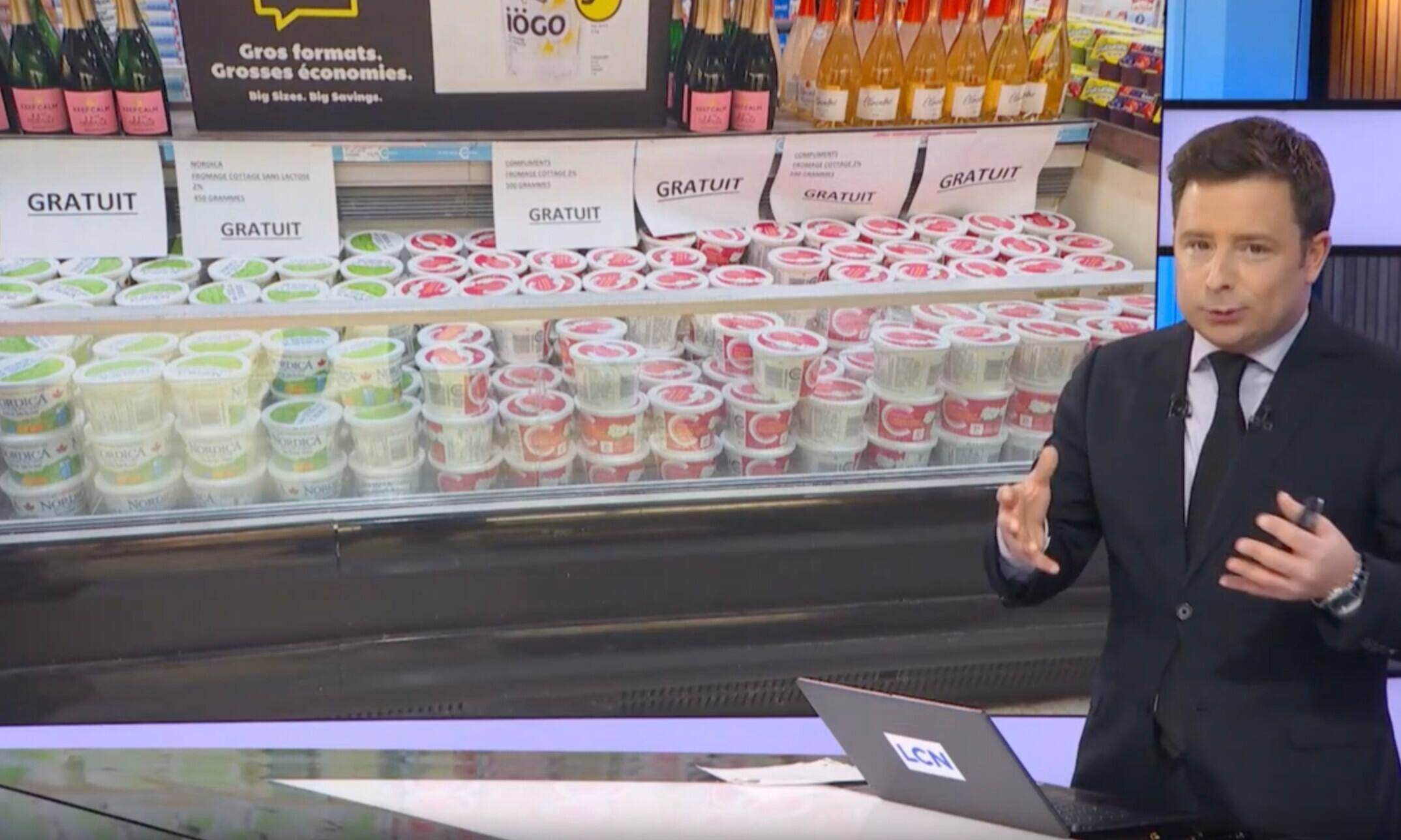 Du fromage cottage et de la crème sure gratuits chez IGA: les clients n ...