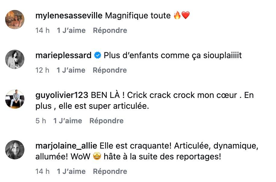 La fille de Bianca Gervais et Sébastien Diaz, Liv, vole le show à Sucré ...