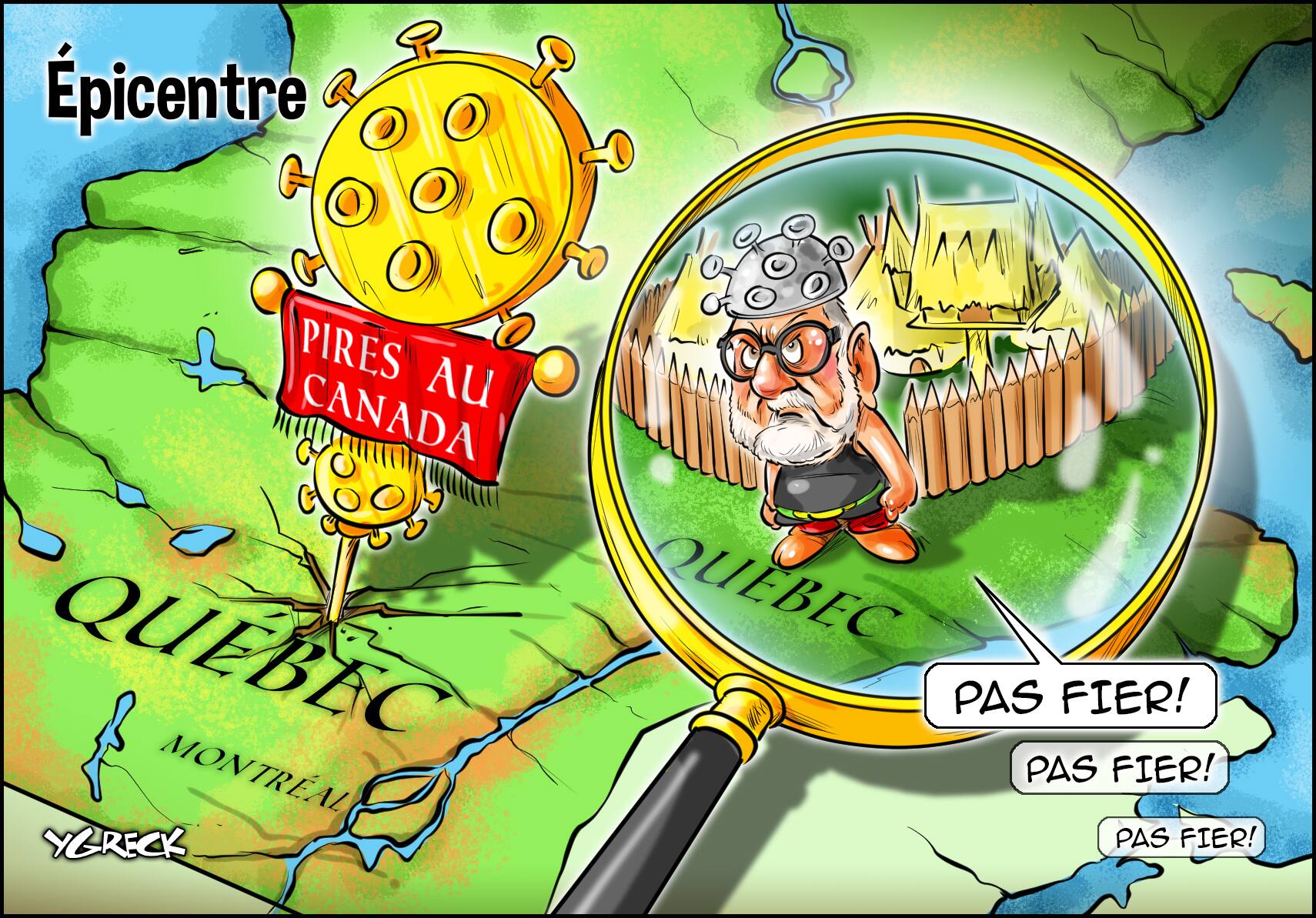 La caricature d'Ygreck | Le Journal de Québec