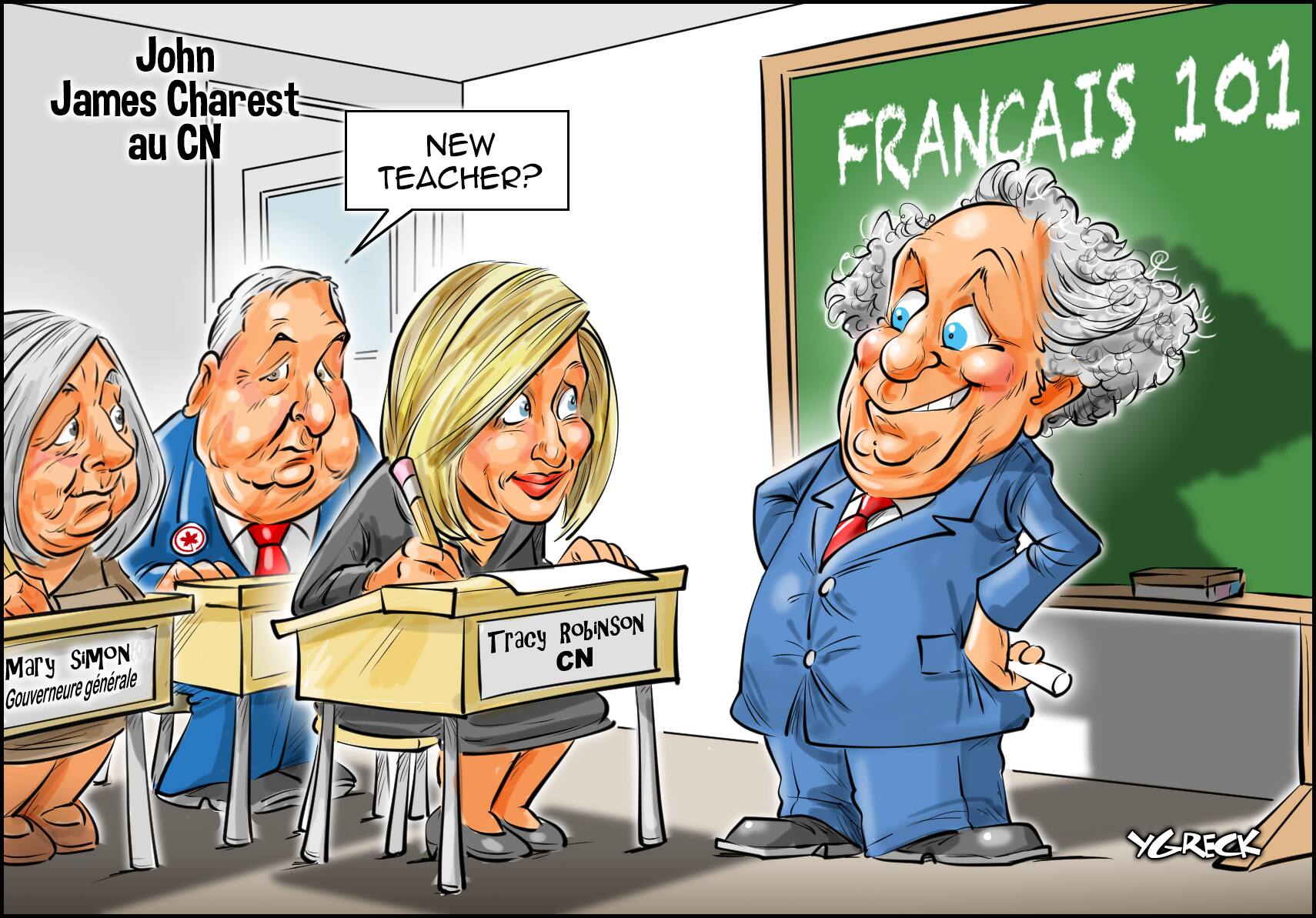 La caricature d'Ygreck | Le Journal de Québec