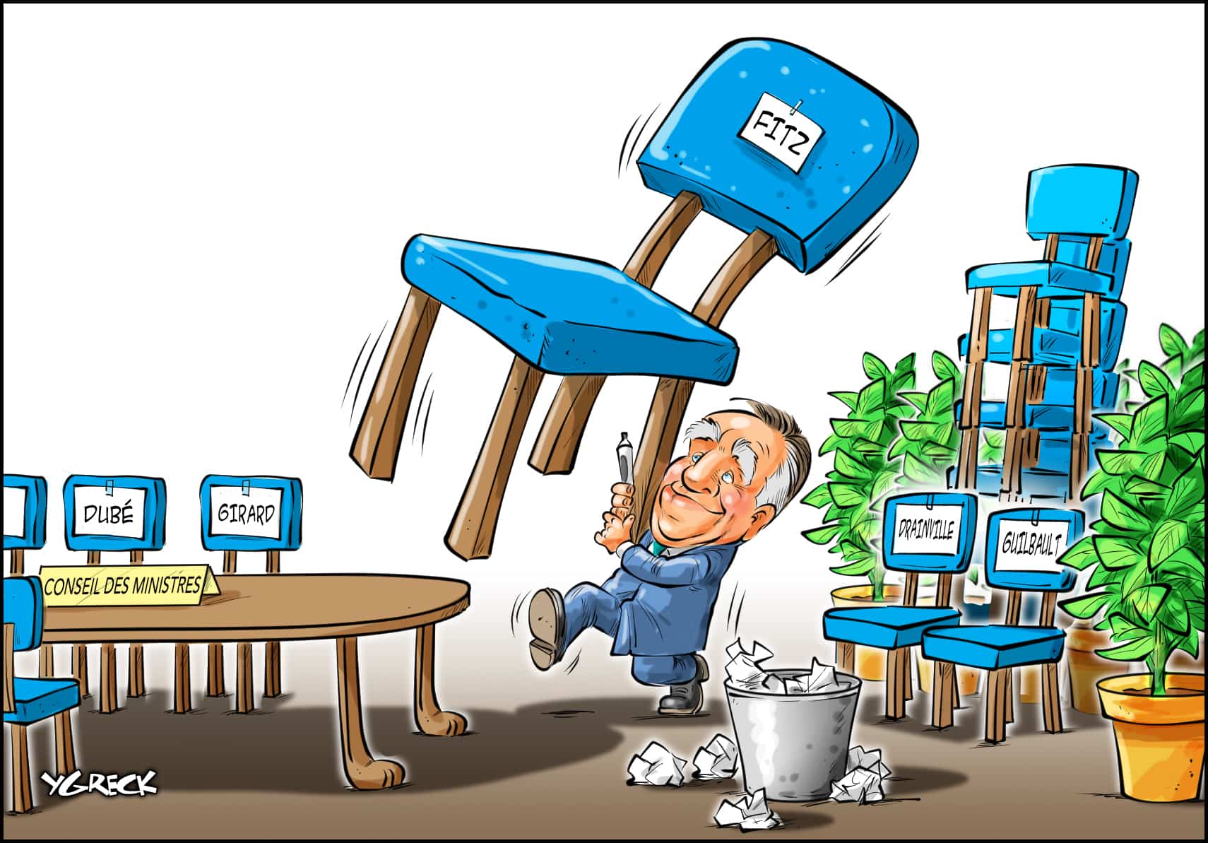 La caricature d'Ygreck | Le Journal de Québec