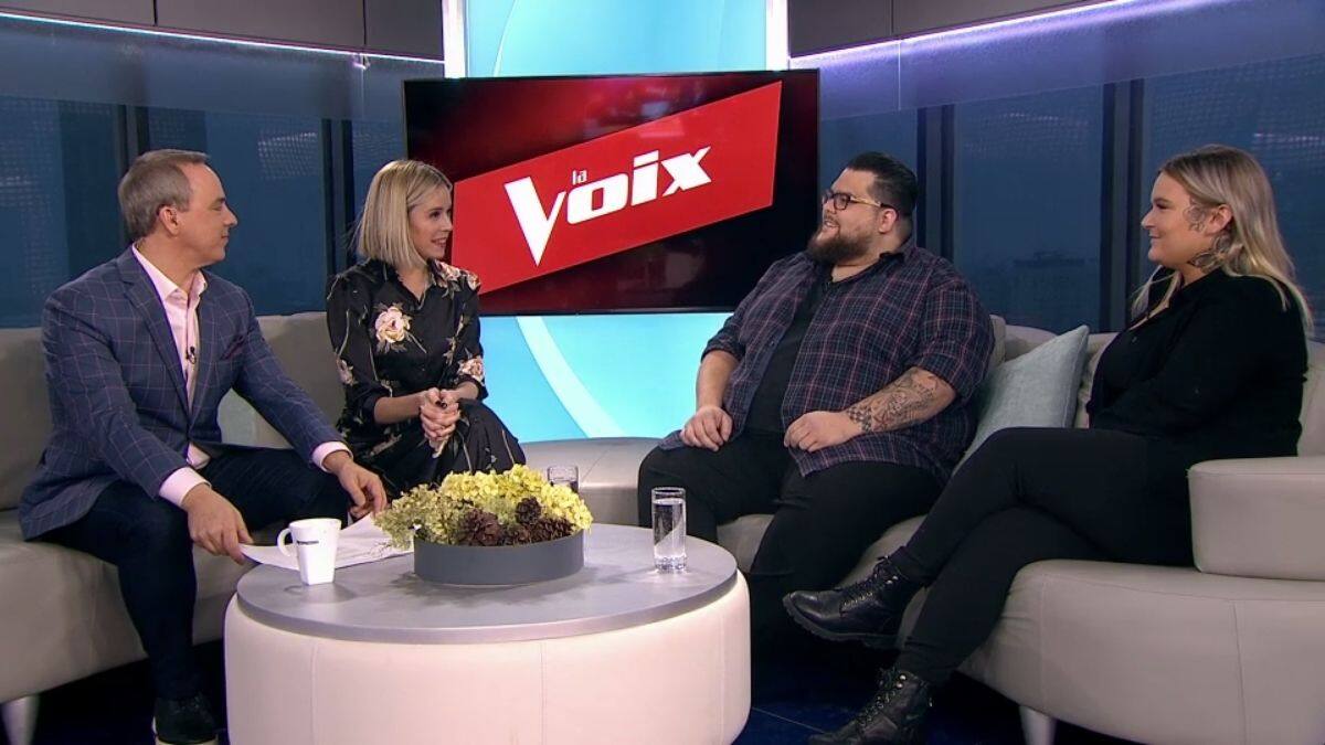 Louis-David Leclerc, Andy Bourgeois et Jean-Daniel Labrie de La Voix ...