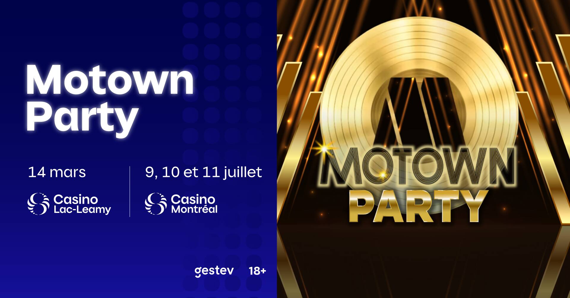 Le «Motown Party» sera présenté à Gatineau et à Montréal | JDM