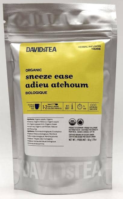 Rappel de la tisane «Adieu Atchoum» de DAVIDsTEA | TVA Nouvelles