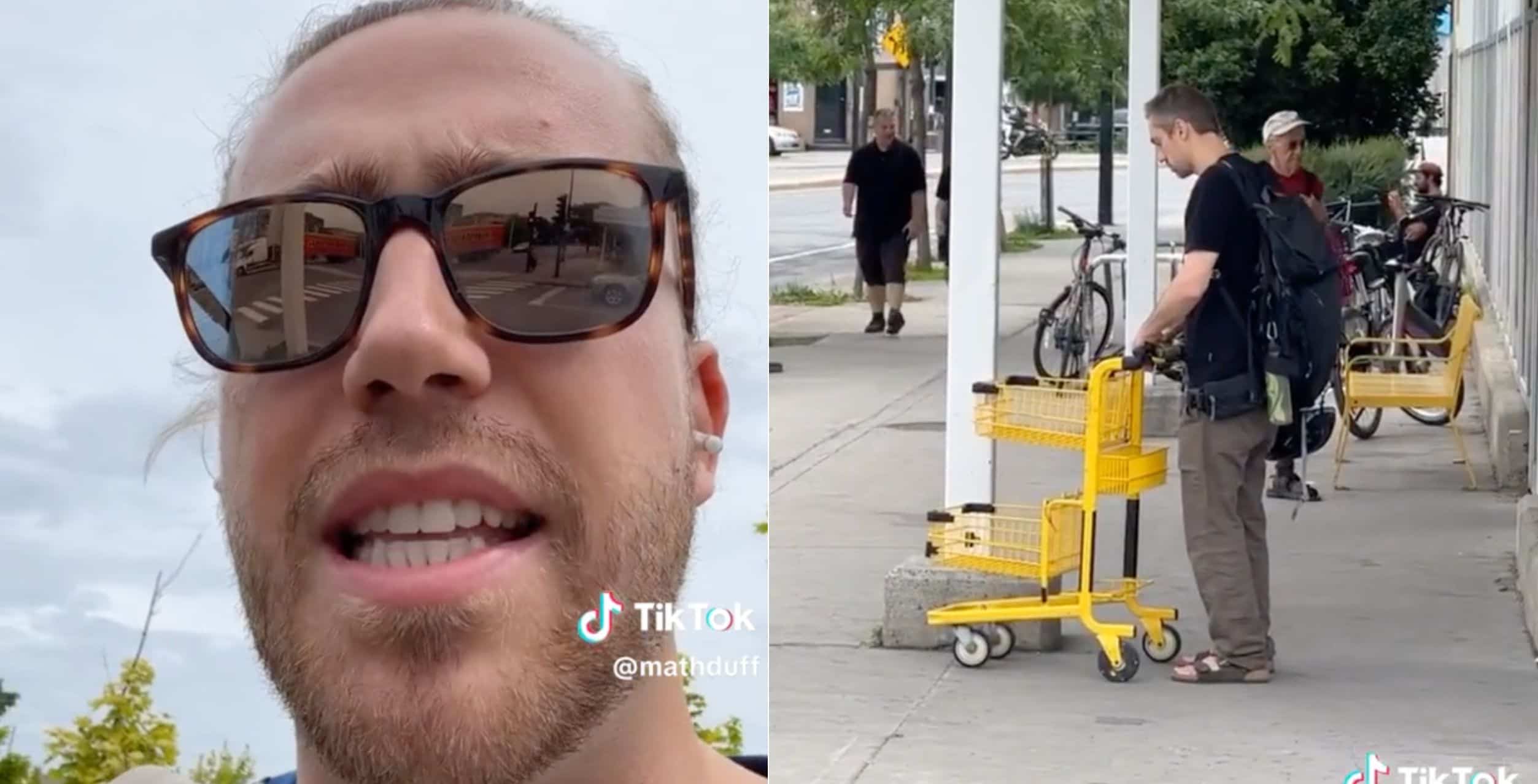 Math Duff voit un homme qui dort debout à l'épicerie | TVA Nouvelles