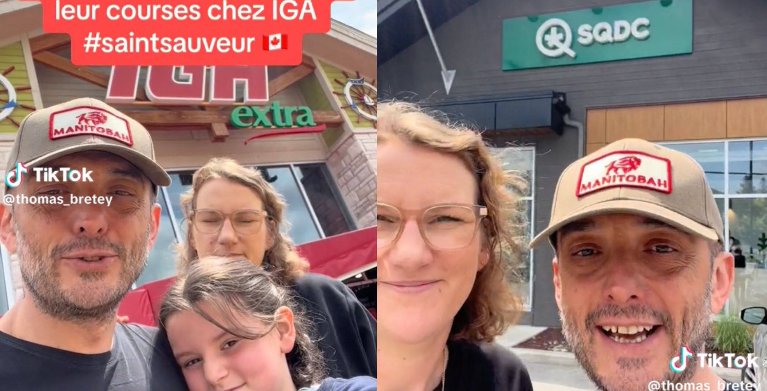 Des Français font leur épicerie au IGA et évidemment ça finit à la SQDC ...