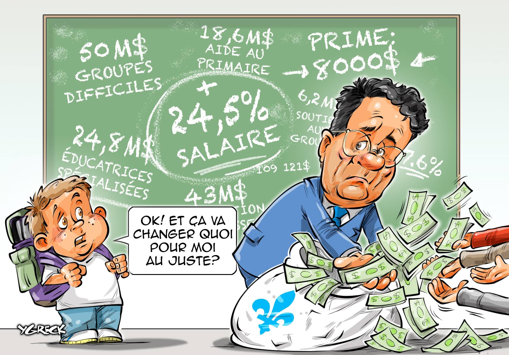 La caricature d'Ygreck en vidéo: les ententes avec les enseignants se ...