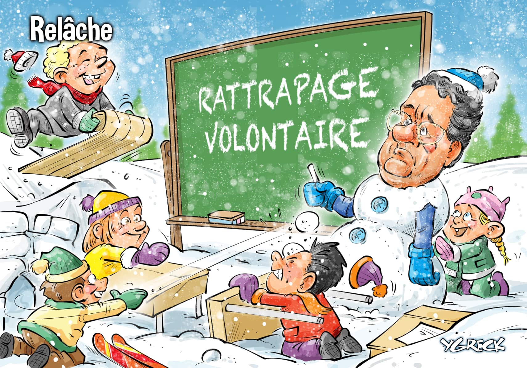 La caricature d'Ygreck en vidéo: le rattrapage scolaire sur une base ...