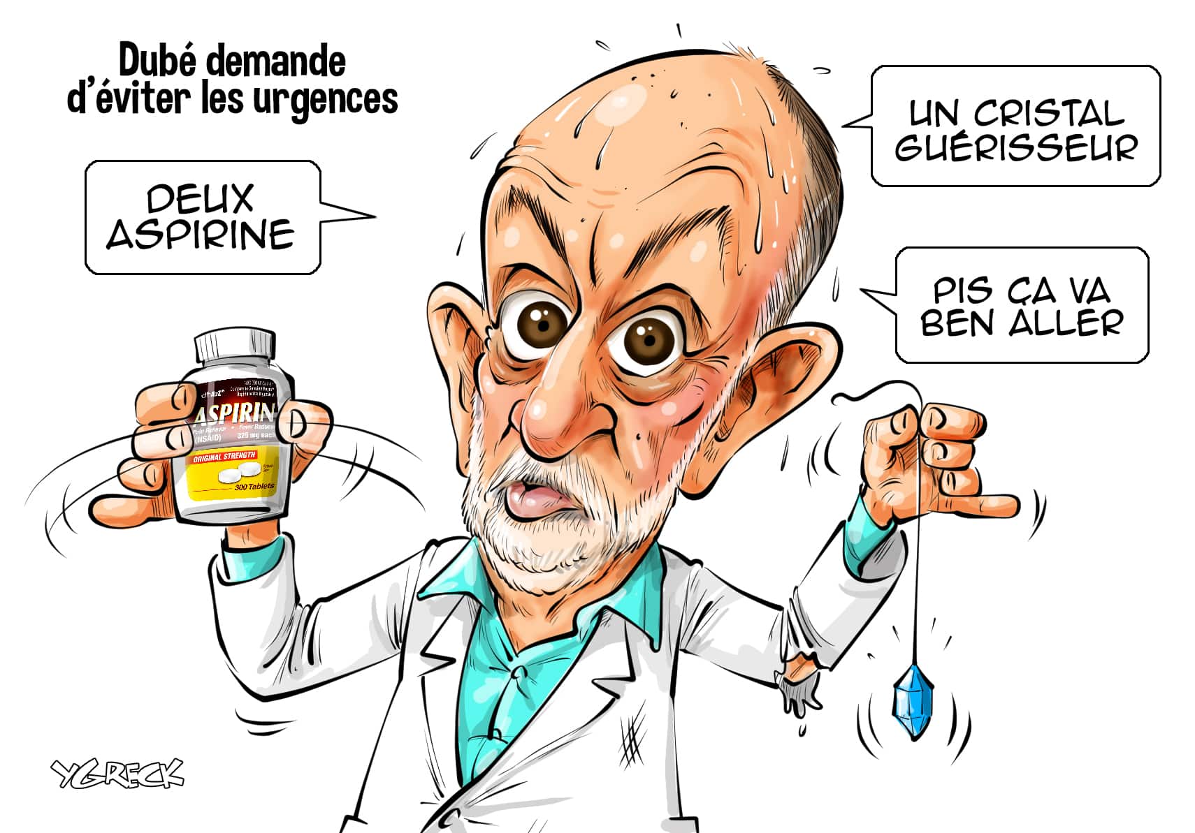 La caricature de Ygreck en vidéo: les autosoins pour éviter les ...