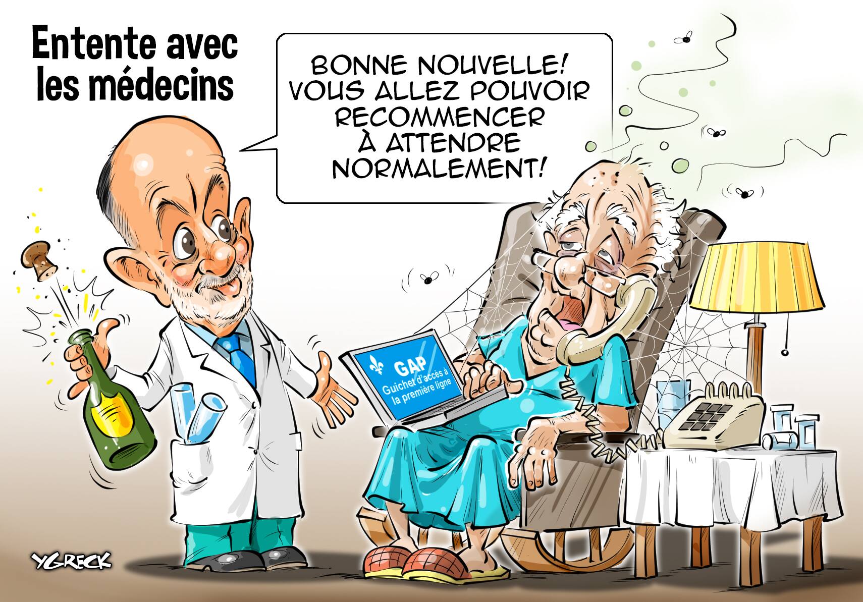 La caricature d'Ygreck en vidéo: Christian Dubé s'entend avec les ...
