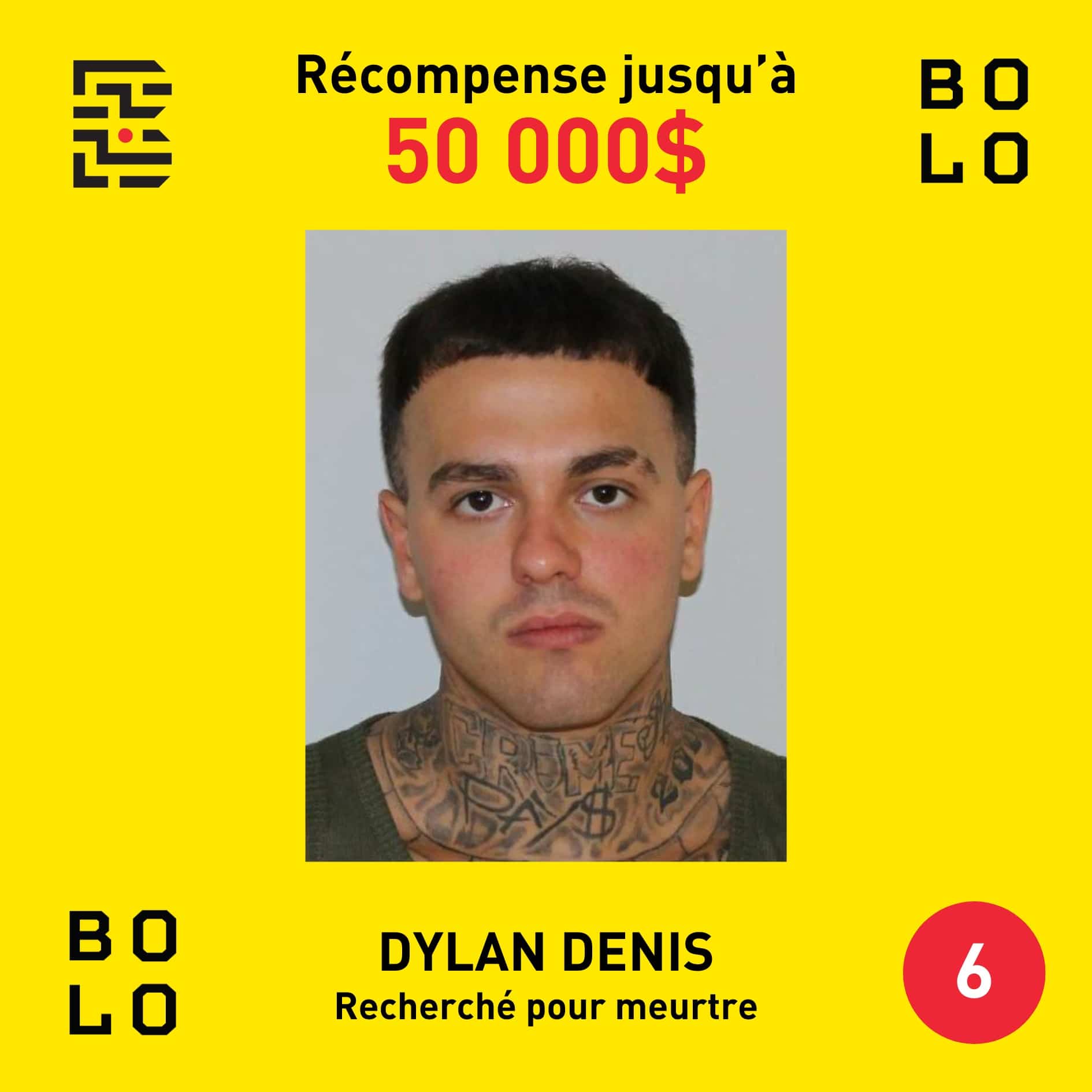 Une récompense de 50 000$ pour retrouver un suspect accusé de meurtre | JDQ