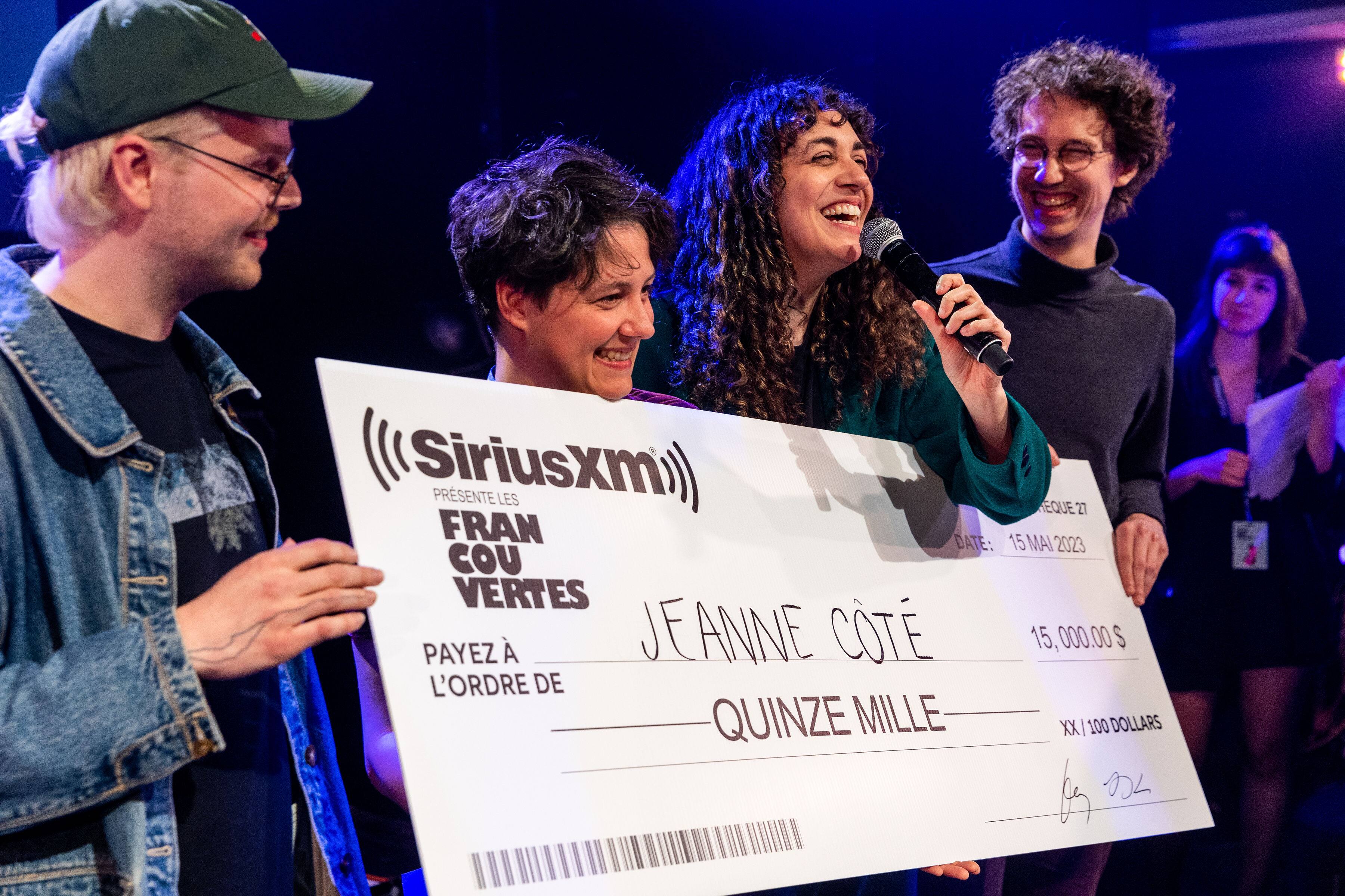 La nouvelle gagnante des Francouvertes, Jeanne Côté, avait tenté de ...