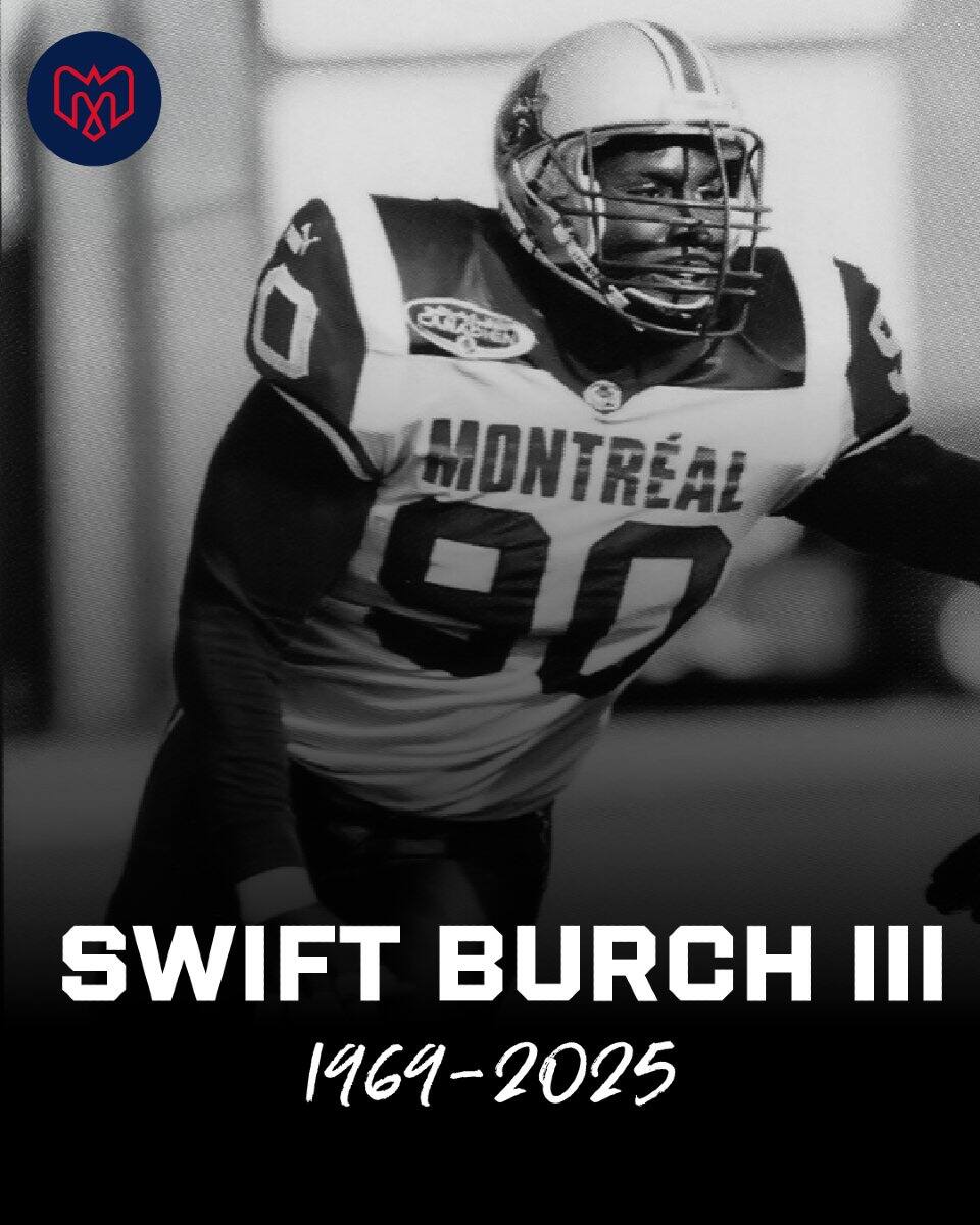 L'ancien joueur des Alouettes Swift Burch III n’est plus | JDQ