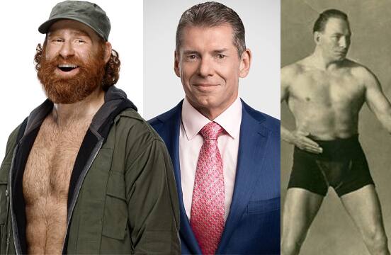Sami Zayn, Vince McMahon et Émile Maupas au Temple de la renommée de la ...