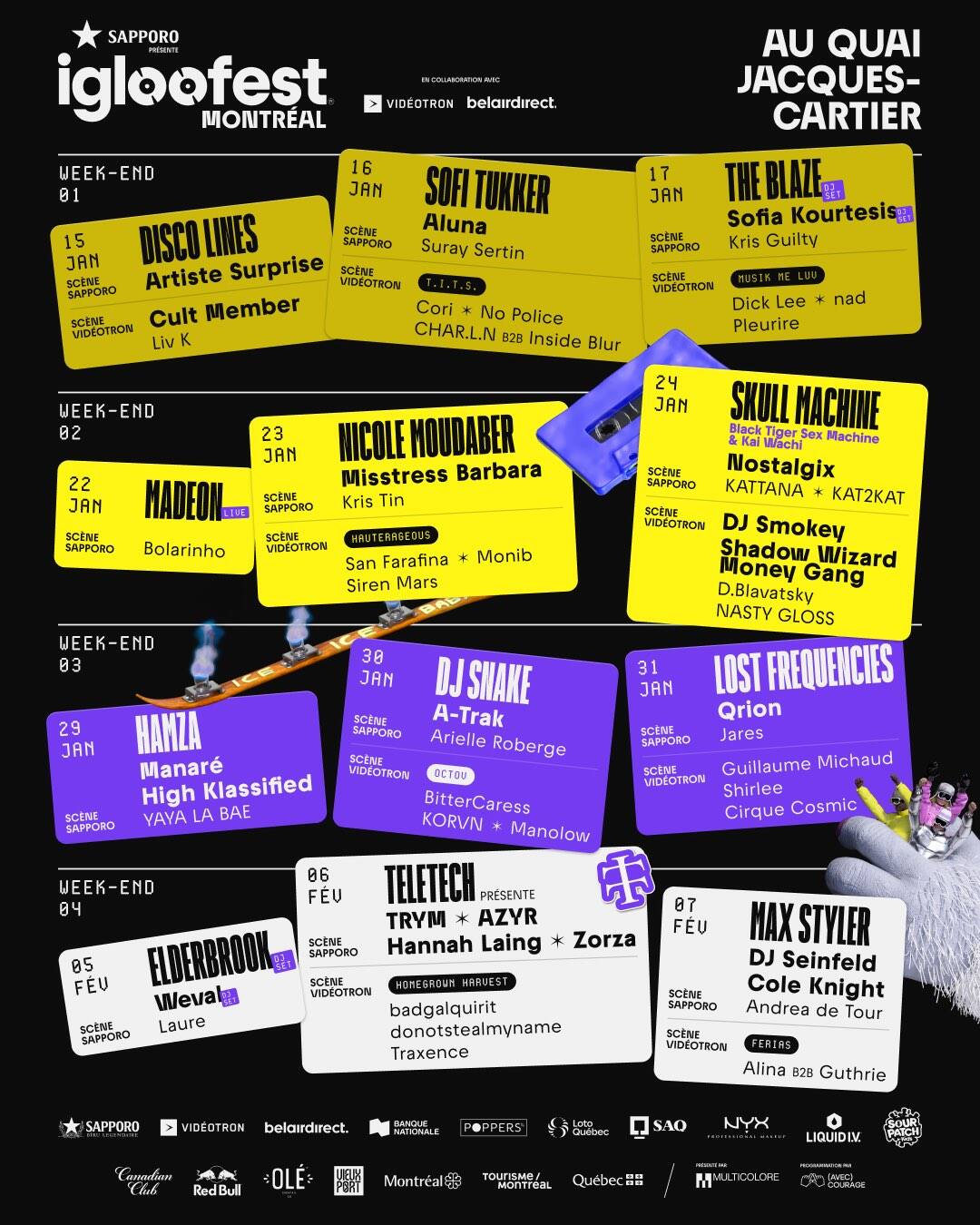 Dévoilement de la programmation 2026 d’Igloofest : DJ Snake, Madeon et ...