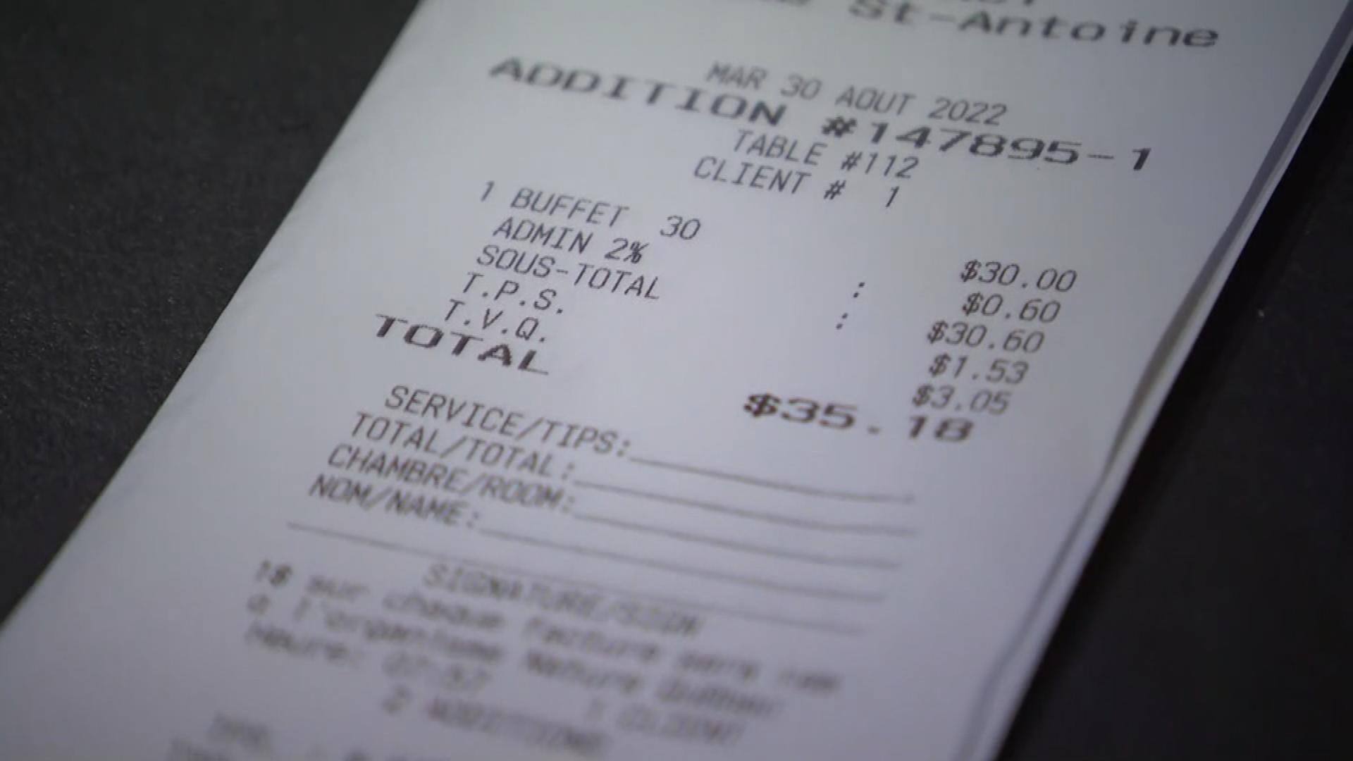 Initiative d'un restaurateur: des frais de 2% sur votre facture au ...
