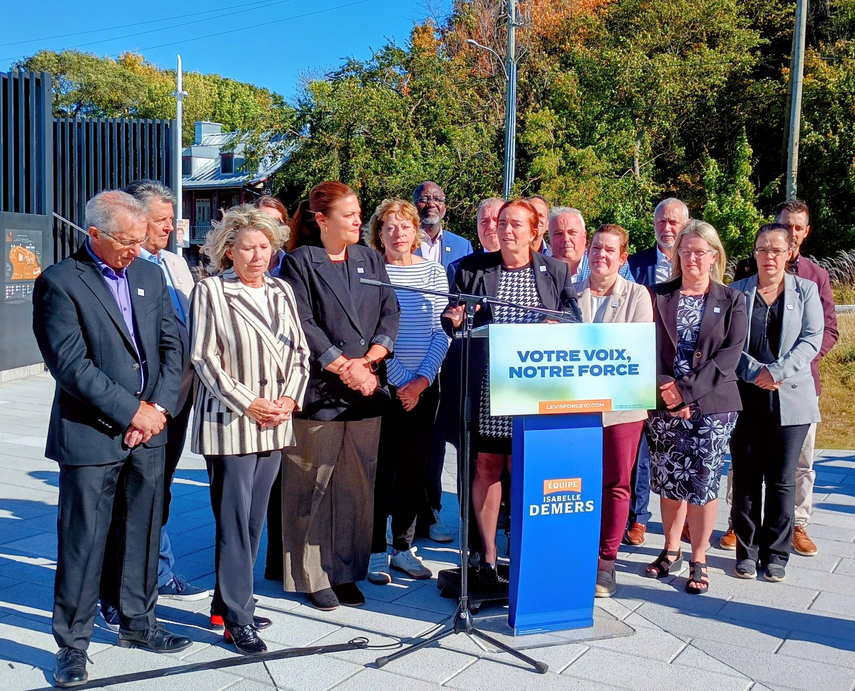Isabelle Demers lance sa campagne à la mairie de Lévis en misant sur ...
