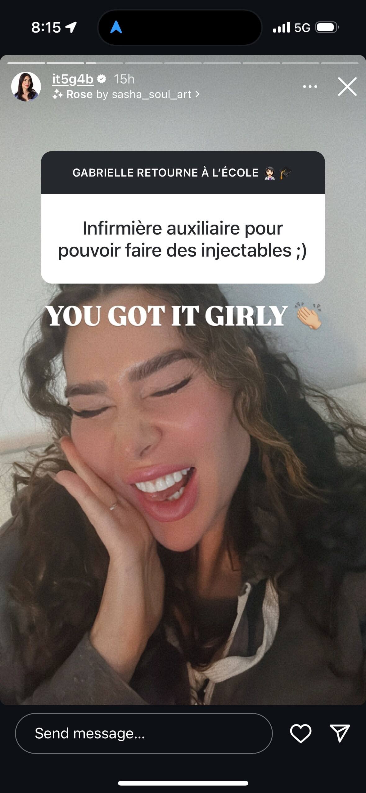 Grand changement: Gabrielle Marion retourne sur les bancs d'école pour ...