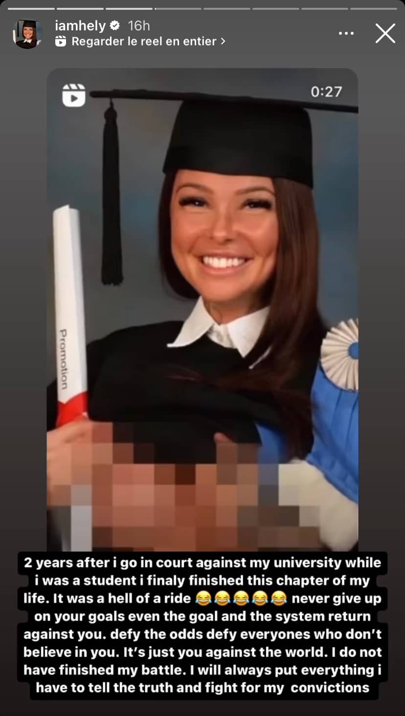 La «fille de l'UQAM» obtient finalement son baccalauréat | 24 heures