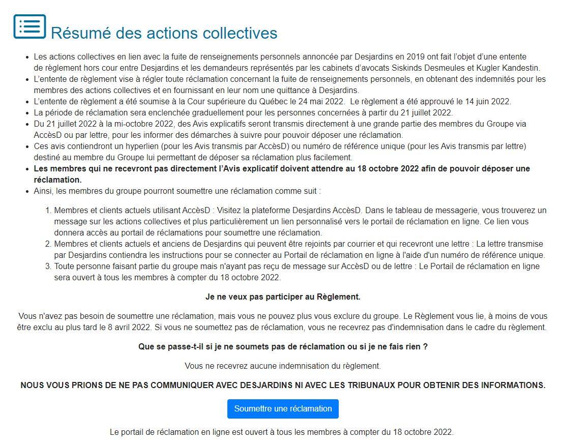 Règlement Desjardins: voici comment obtenir votre réclamation en 7 ...