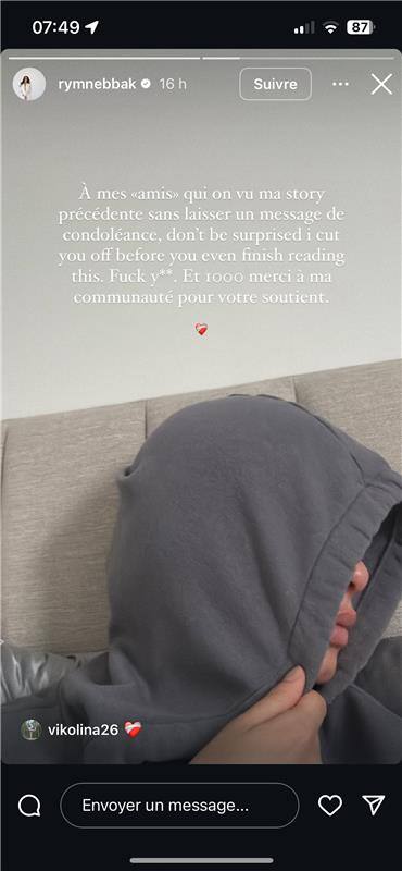 En deuil, Rym Nebbak lance un cri du coeur | 24 heures