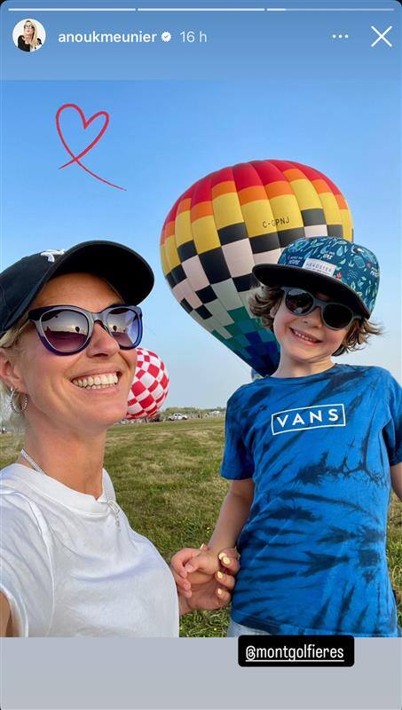 Anouk Meunier publie de superbes photos de sa sortie mère-fils | 7 Jours