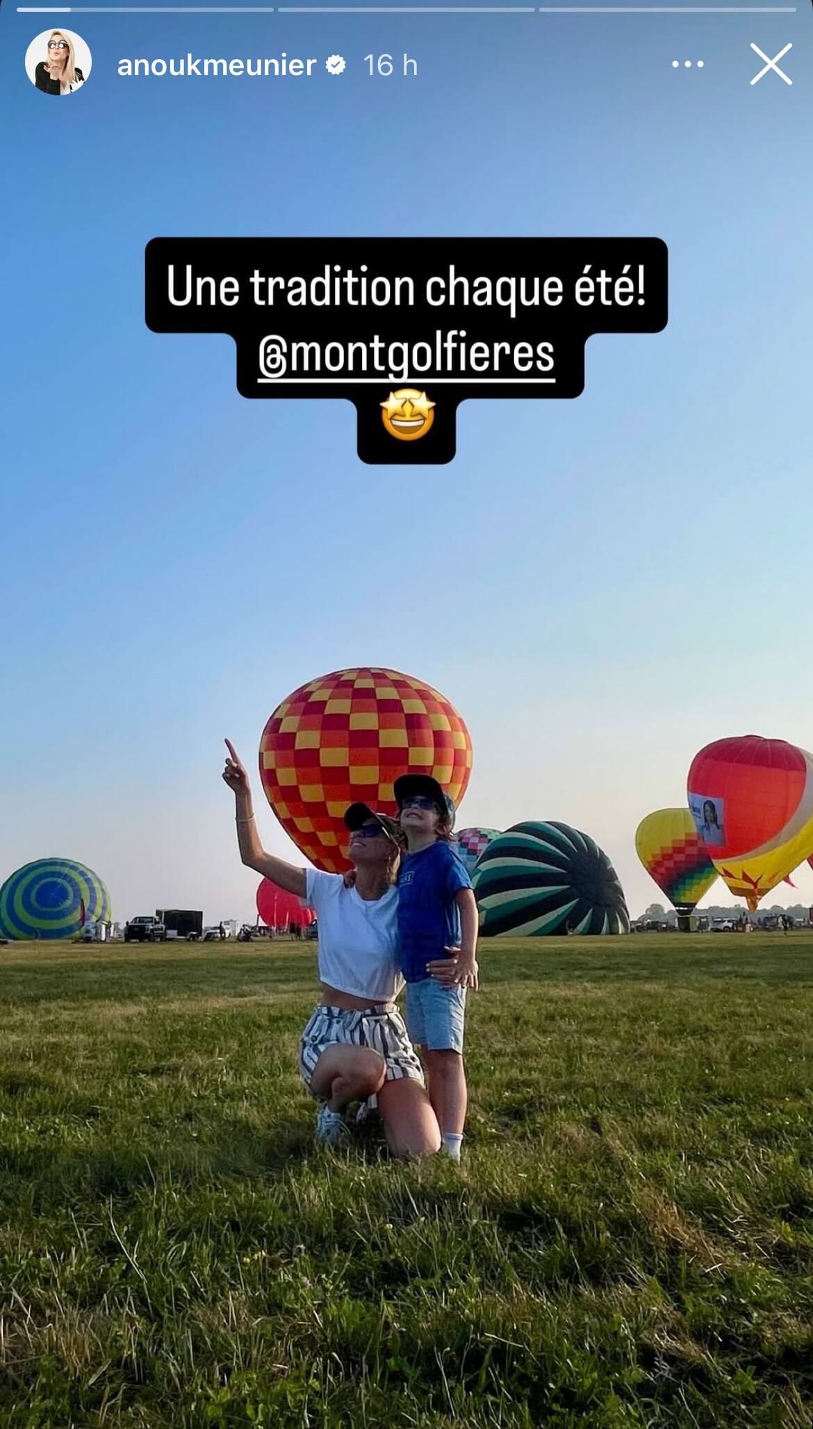 Anouk Meunier publie de superbes photos de sa sortie mère-fils | 7 Jours