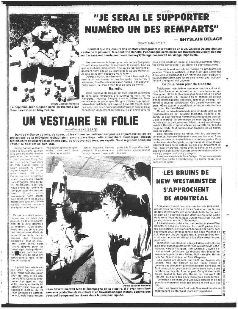 Disette de 47 ans: Jean Gagnon se souvient de la dernière conquête des ...