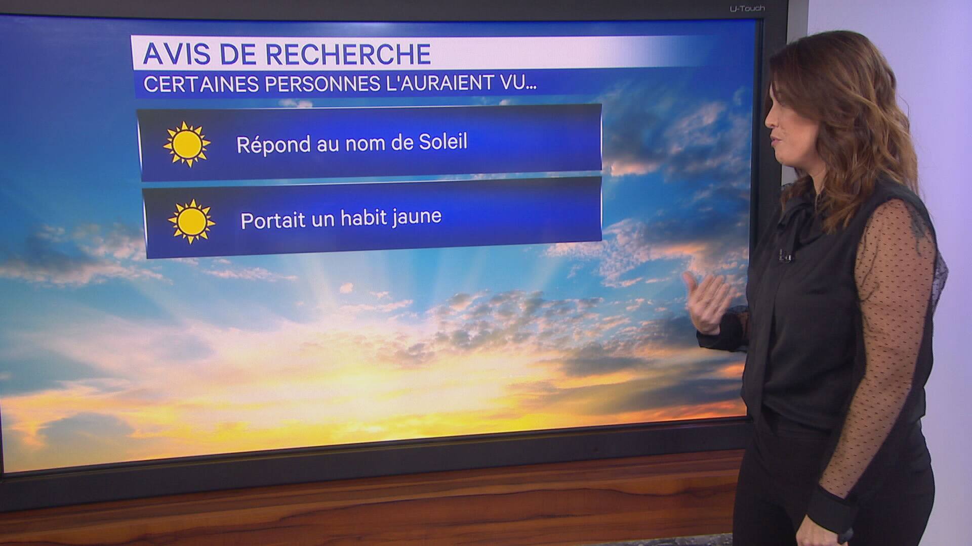 La présentatrice météo Emilie Brassard émet un avis de recherche | TVA Nouvelles