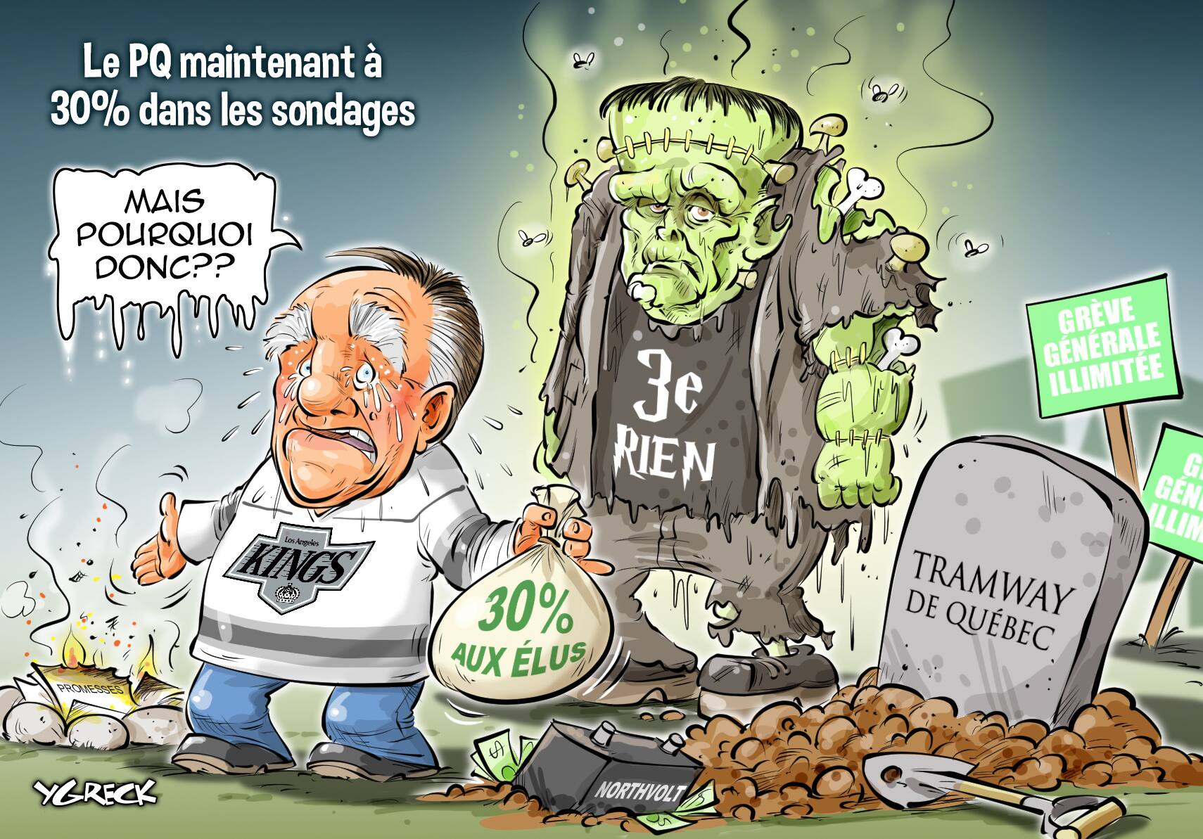 La caricature d'Ygreck: maintenant en vidéo! | JDQ