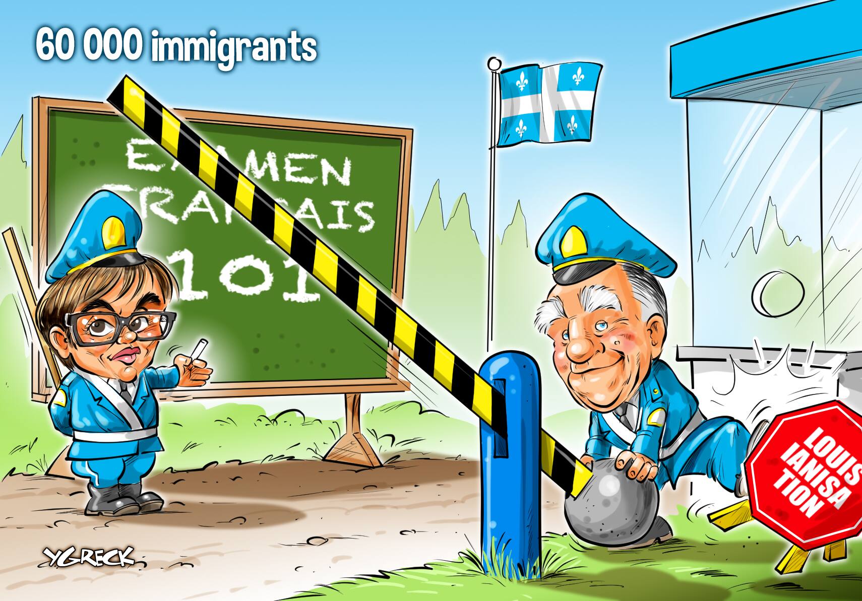La caricature d'Ygreck | Le Journal de Montréal