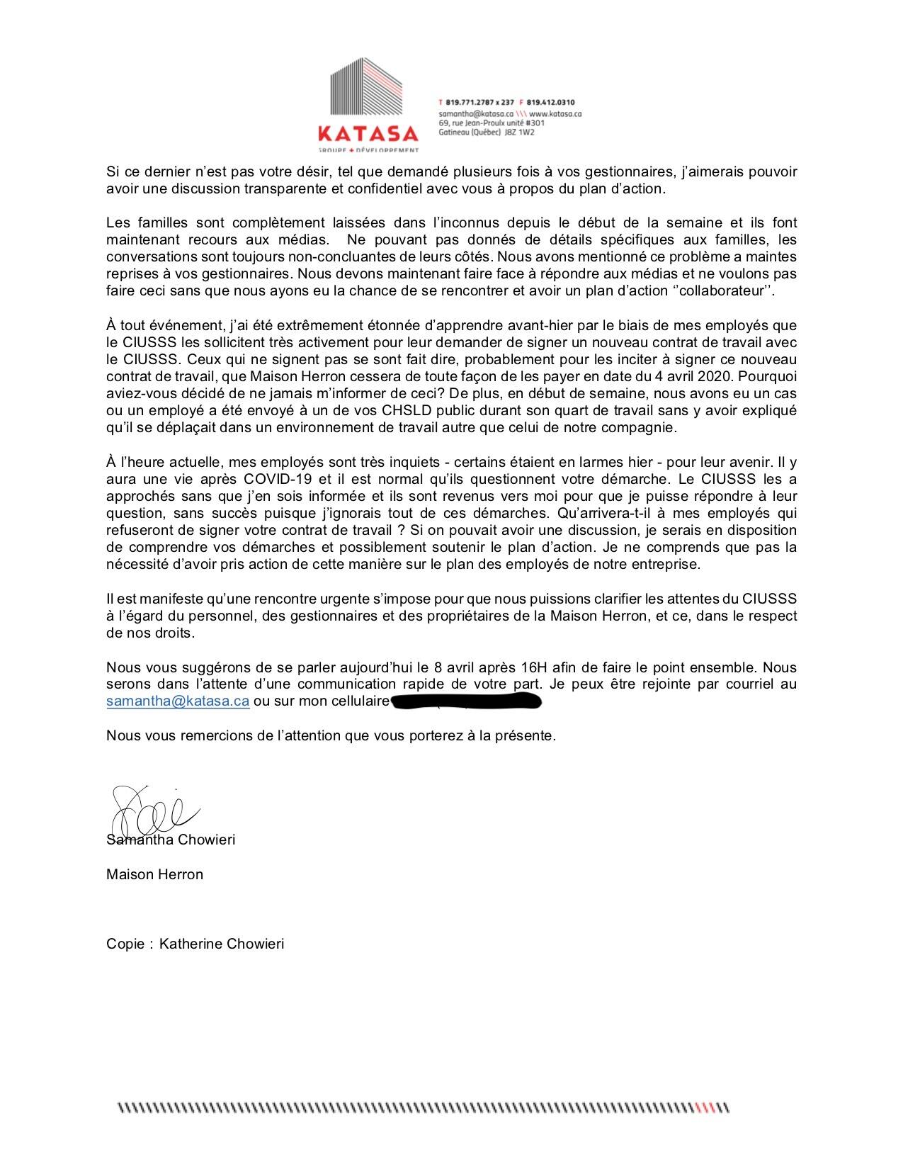 CHSLD Herron: La propriétaire blâme le CIUSSS pour la catastrophe | JDM