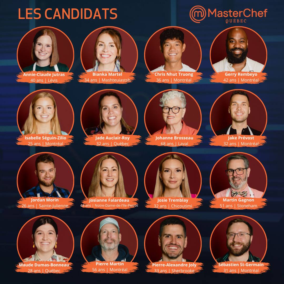 Rencontrez les participants de la 2e saison de MasterChef Québec | 7 Jours