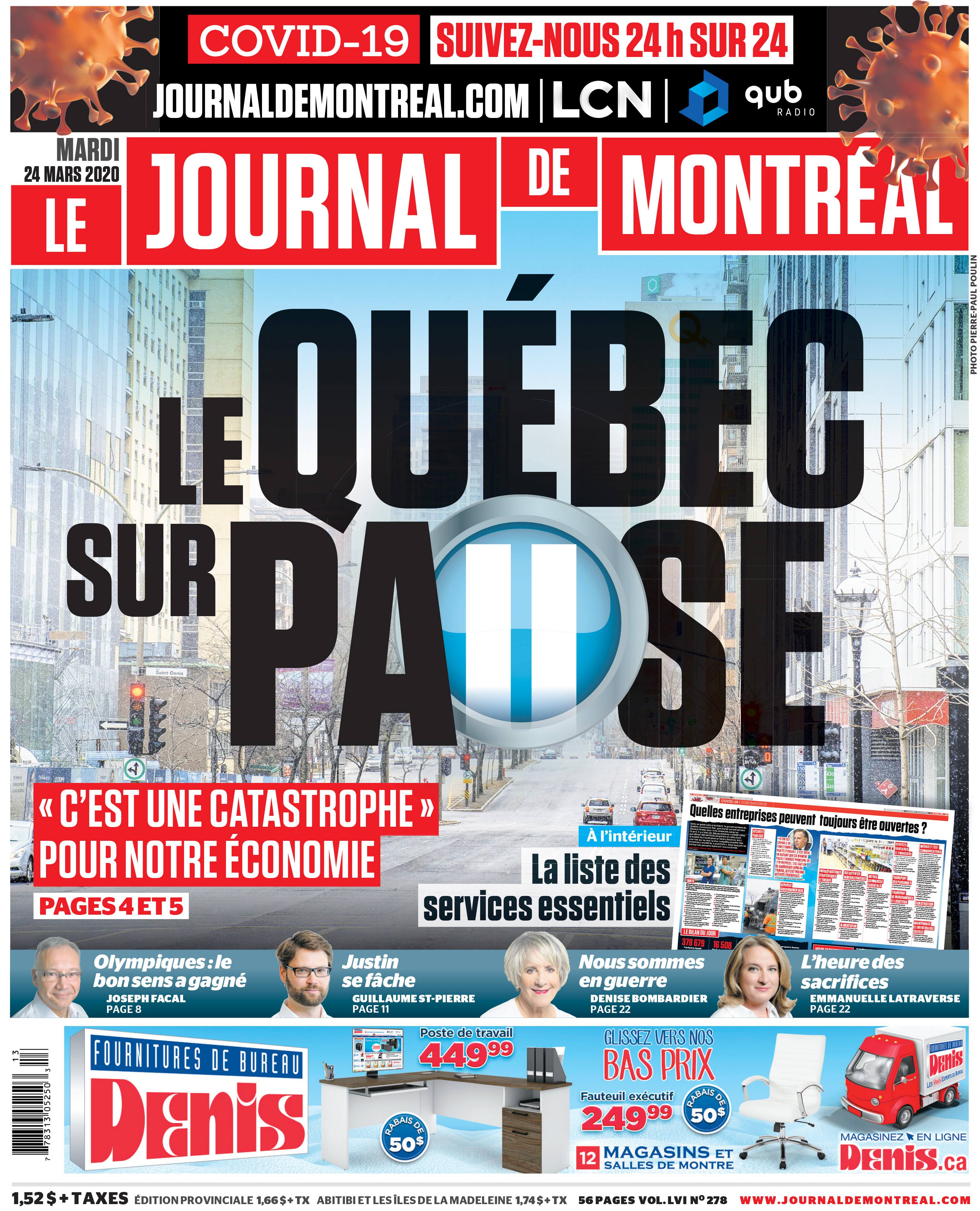 Voici 60 unes qui ont marqué les 60 ans d'histoire du Journal de ...