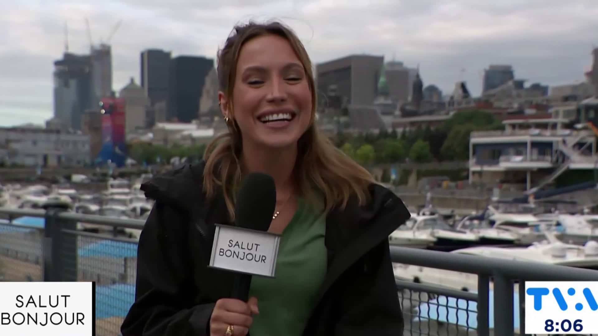 Géraldine affronte de nombreuses guêpes à la météo | Salut Bonjour