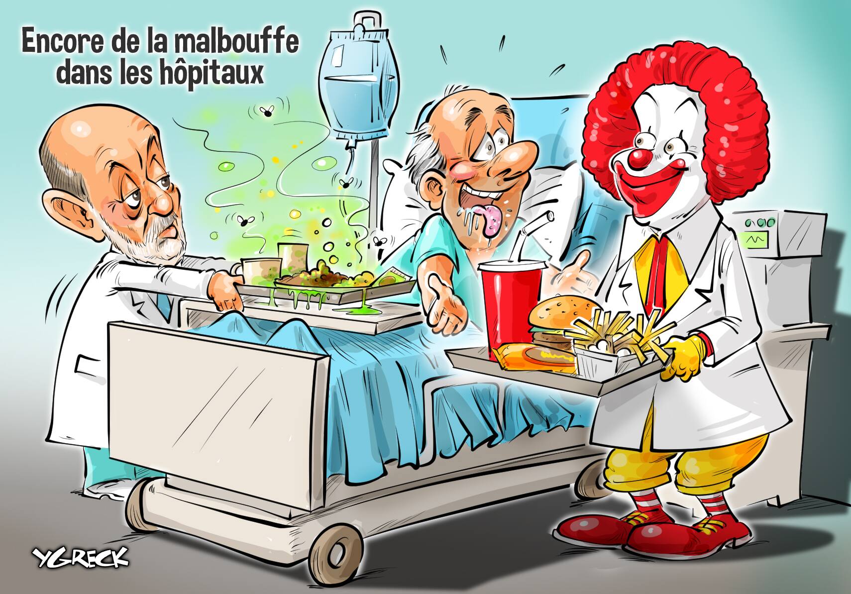 La caricature d’Ygreck en vidéo: encore de la malbouffe dans les ...