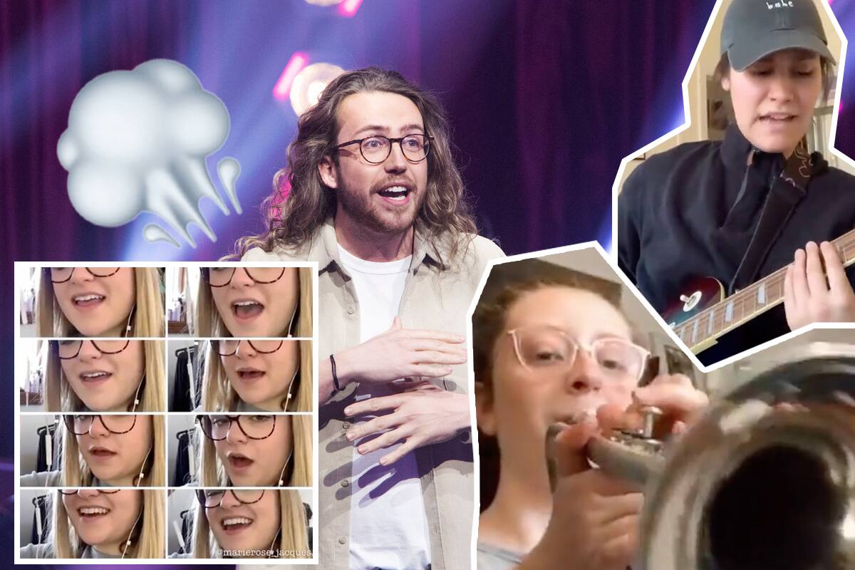 L’humoriste Math Duff fait un pet harmonique et les gens font des ...