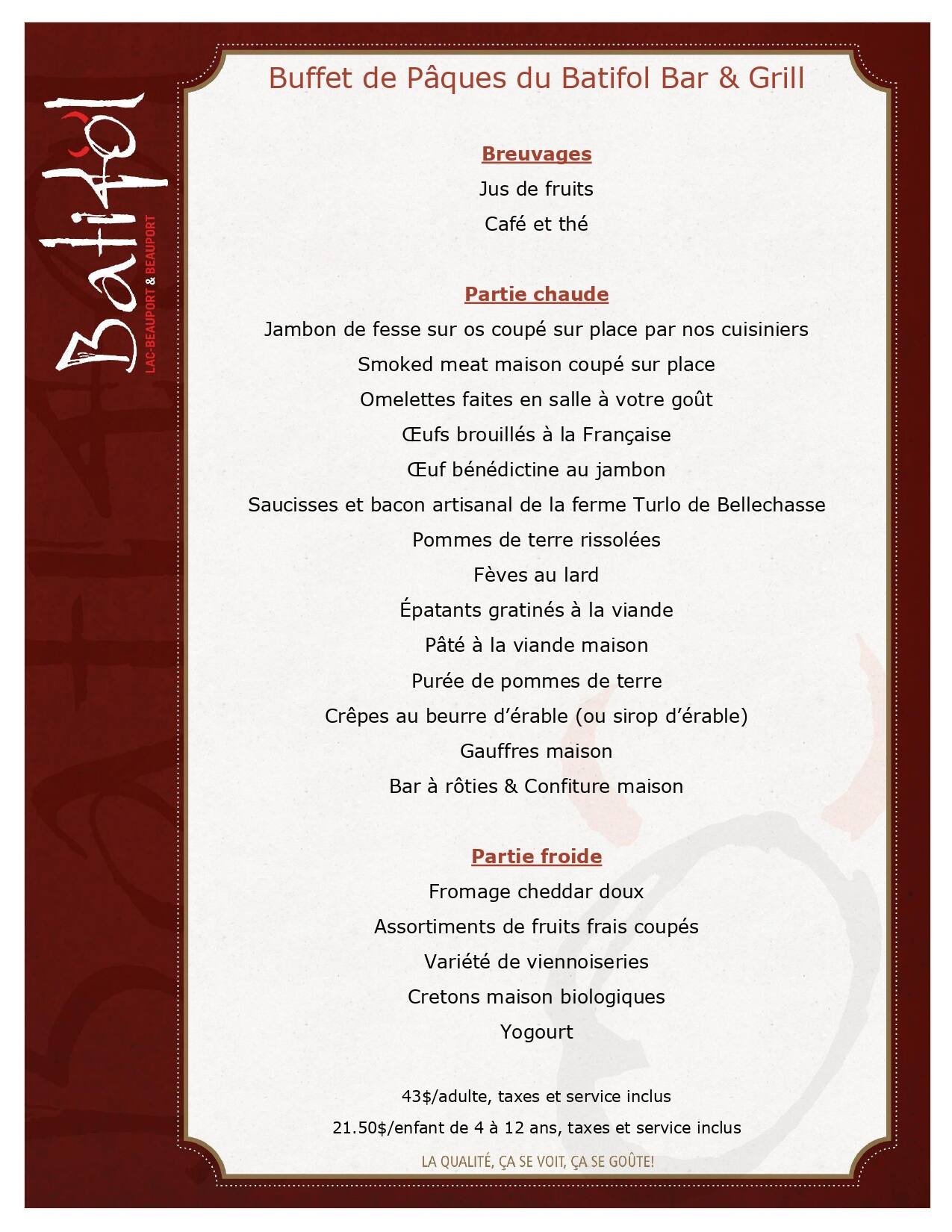 Les meilleurs restaurants où aller bruncher à Pâques | Salut Bonjour